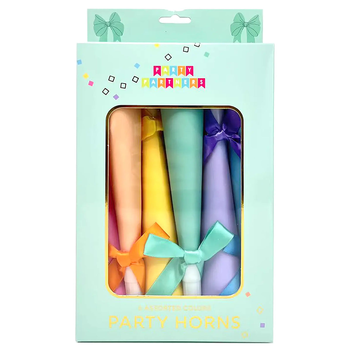 Tooters Bows Pastel Party Horns– Gatherings by CP