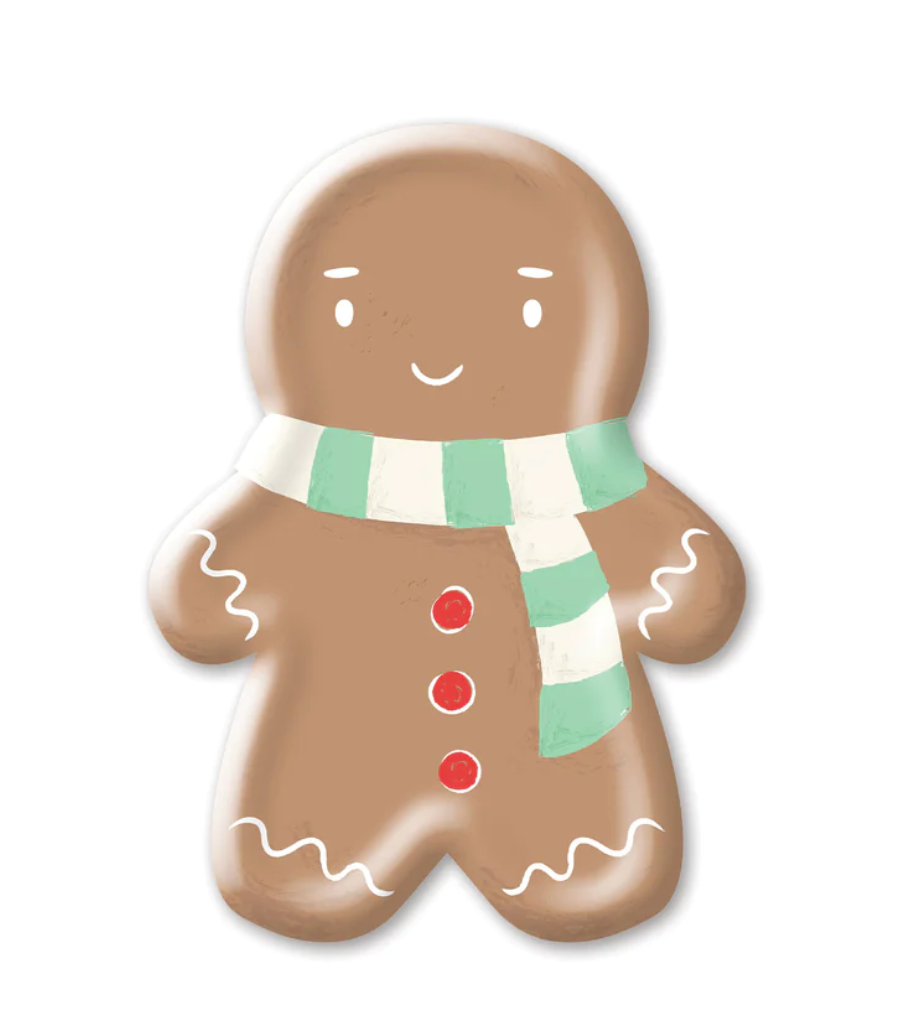 Gingerbread Man with Scarf Plates– Gatherings by CP