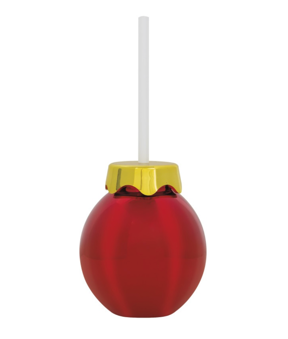 Vibrant Christmas Ornament Shaped Plastic Sipper Cup with Lid ...