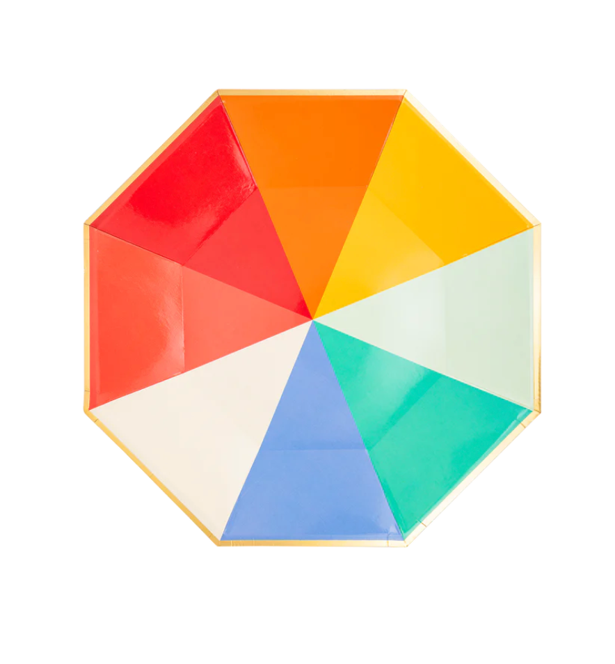 Primary Color Block Paper Plate– Gatherings by CP