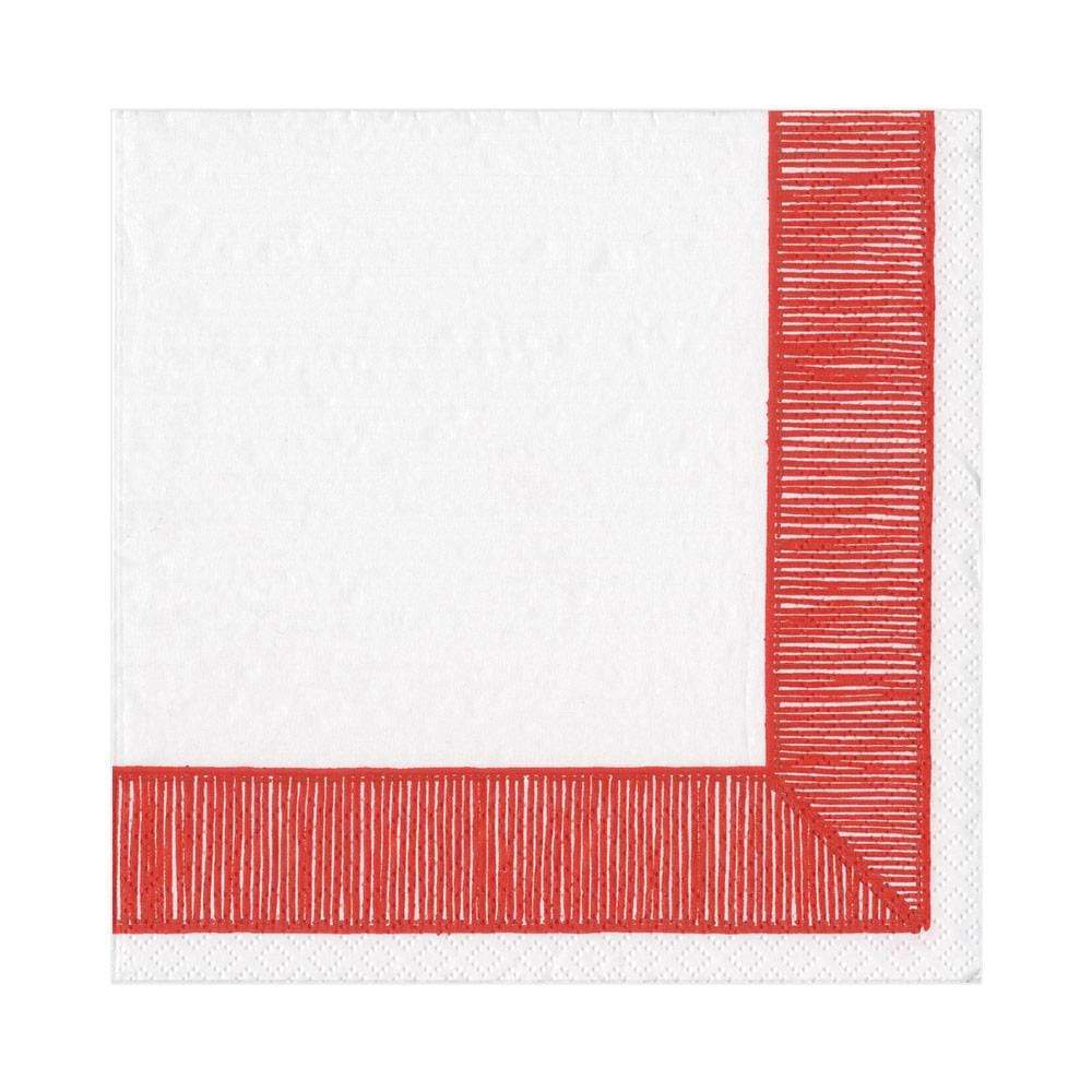 Ribbon Border Dinner Napkins– Gatherings by CP