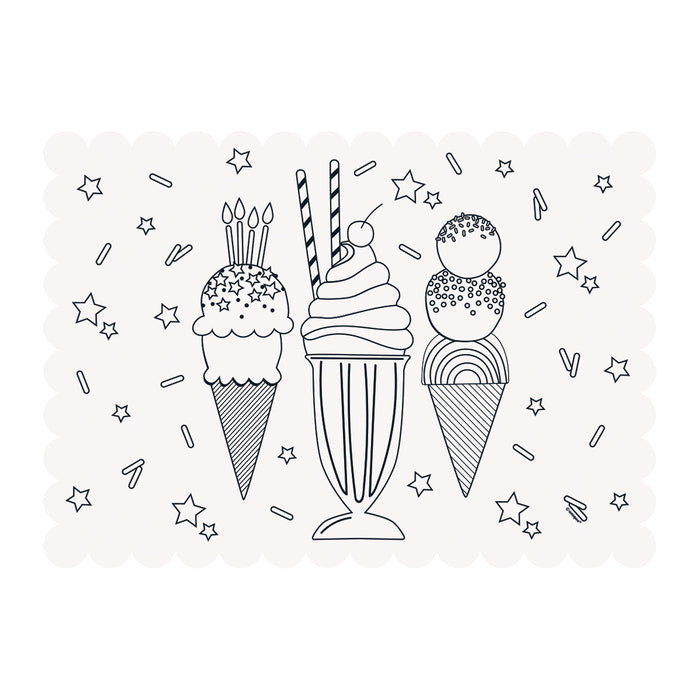 Ice Cream Coloring Placemat– Gatherings by CP