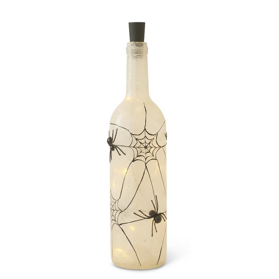 Frosted Glass Led Spider Web Bottle– Gatherings by CP