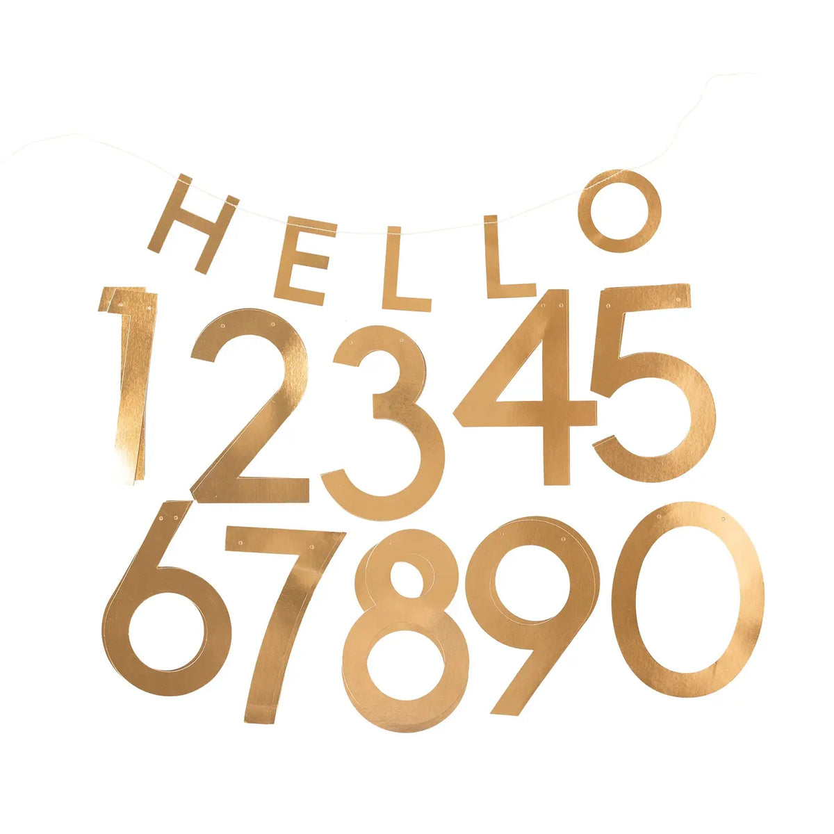 Hello Number Banner– Gatherings by CP