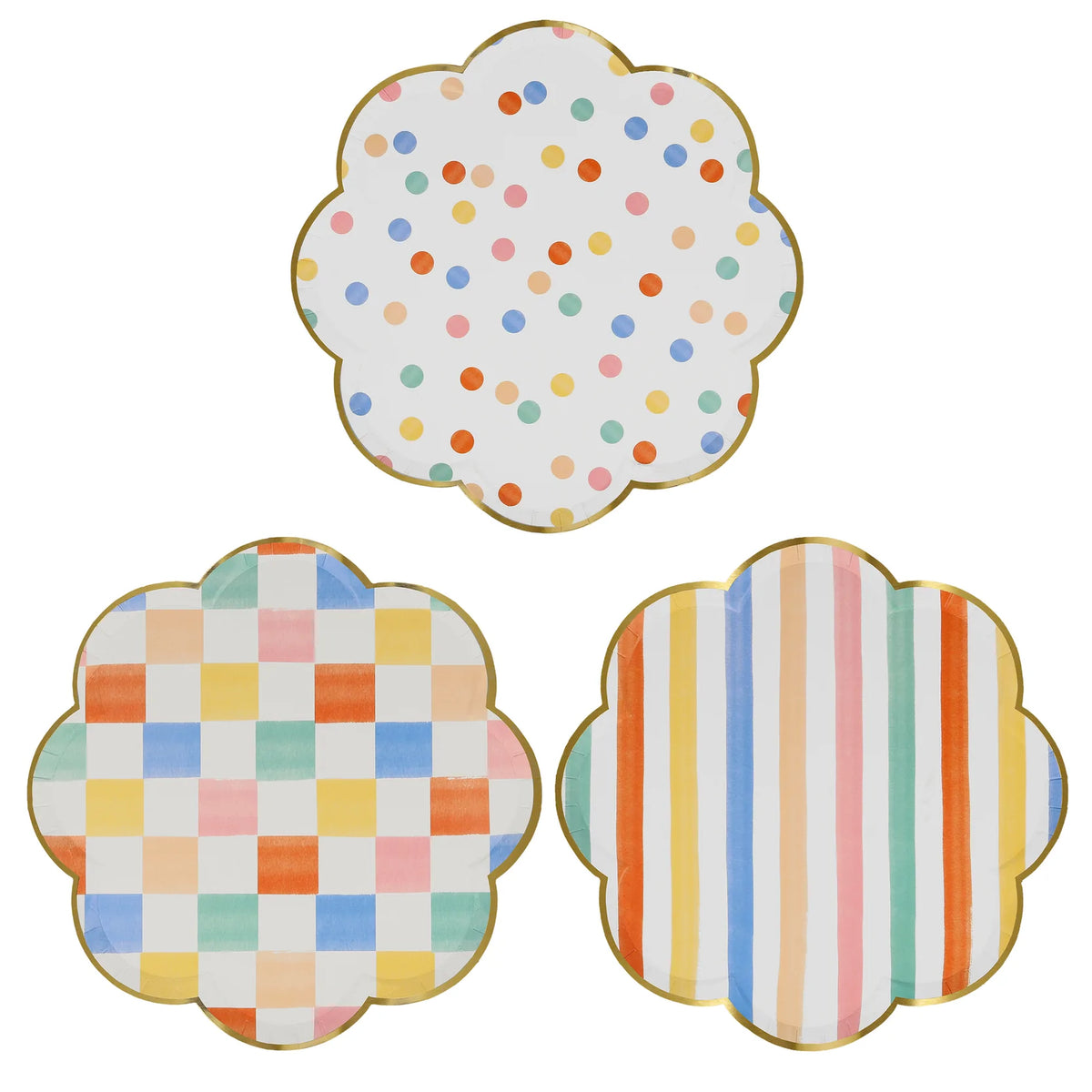 Colourful Pattern Dinner Plates– Gatherings by CP