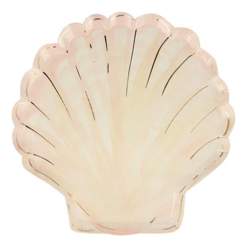 Watercolor Clam Shell Dessert Paper Plates– Gatherings by CP