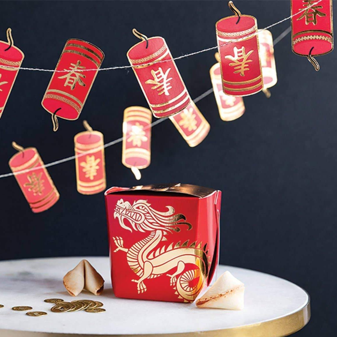 Red & Gold Firecracker Banner– Gatherings by CP