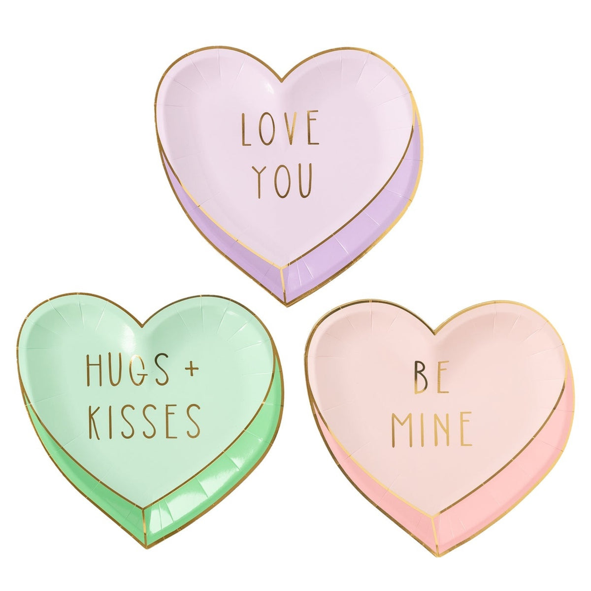 Candy Hearts Shaped Plates– Gatherings by CP